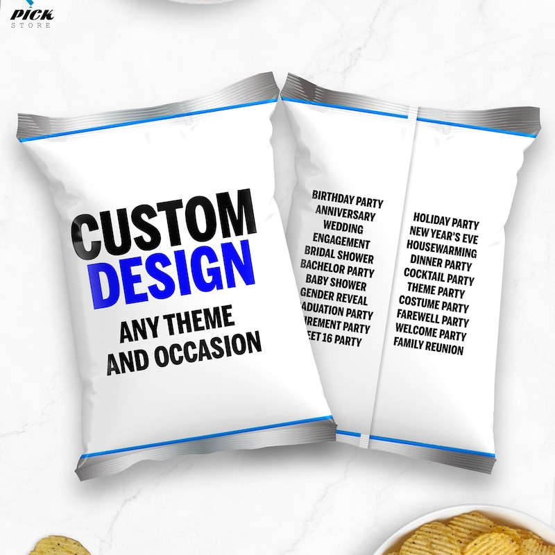 Custom Chip Bags - Etsy