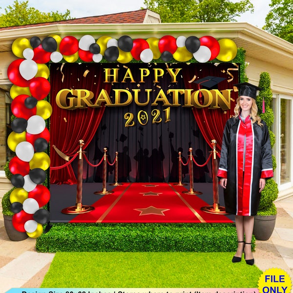 Printable Graduation Backdrop - Etsy
