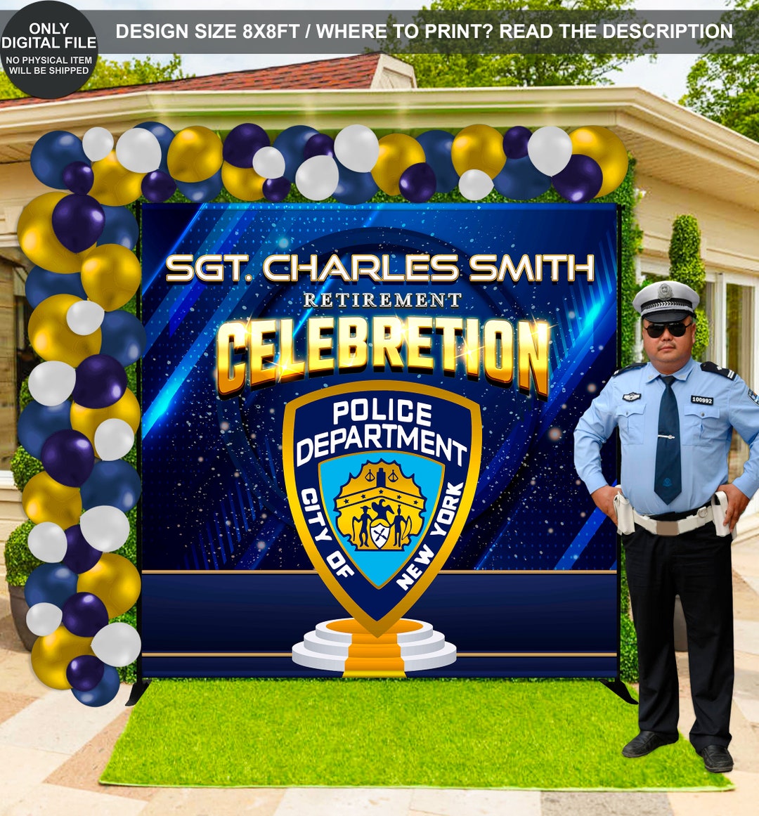 DIGITAL FILE | Retirement Backdrop | Retirement Banner | Retirement ...