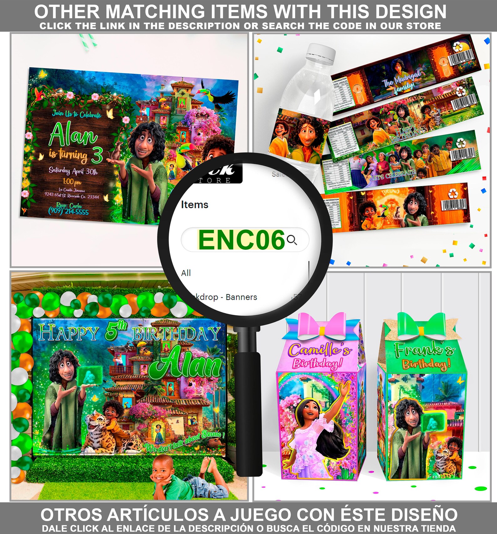 DIGITAL Encanto Water Bottle Labels Encanto Printable - Etsy