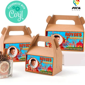 Carnival Gable Box Label | Carnival Printable Label | Carnival Box ...