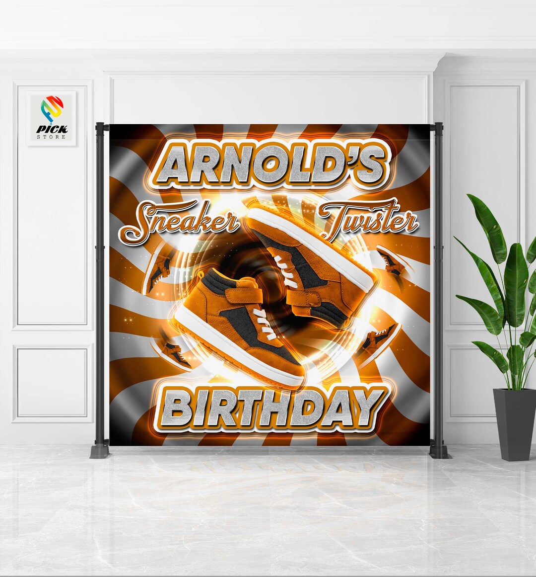 DIGITAL FILE | Sneaker Ball Backdrop | Sneaker Ball Banner | Sneaker ...