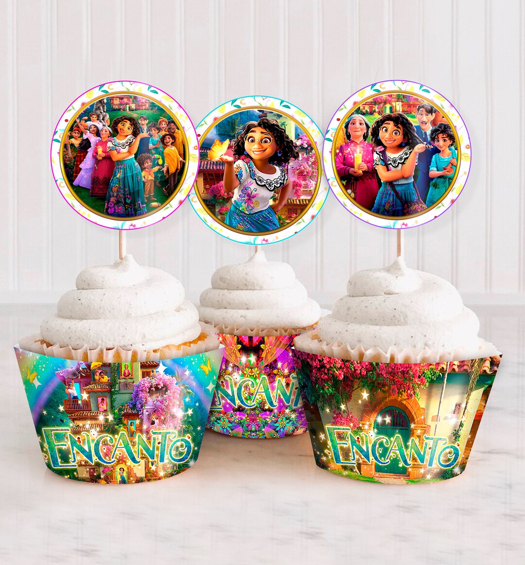 Digital Encanto Cupcake Toppers Encanto Cupcake Decoration Etsy