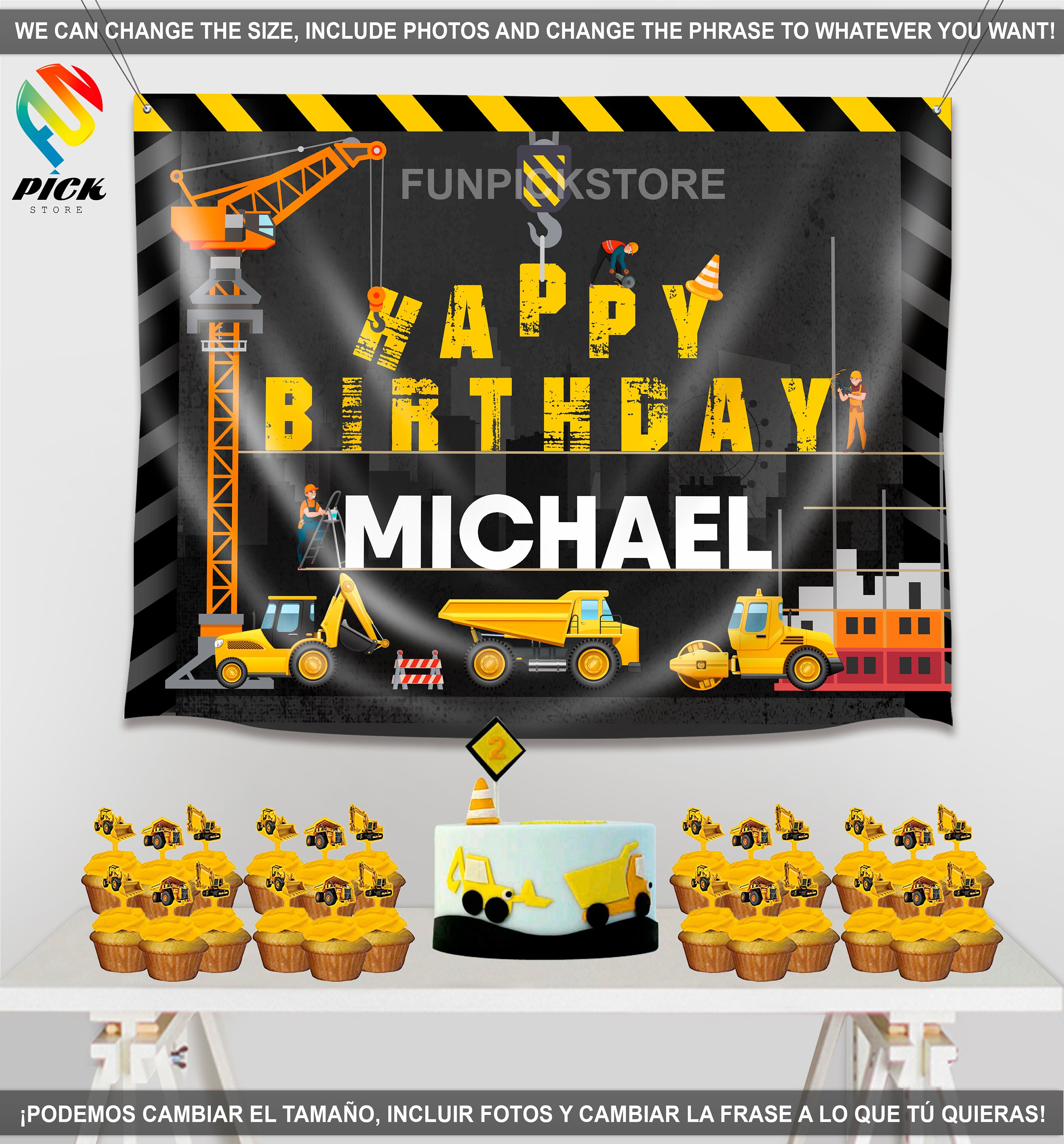 DIGITAL FILE Constructor Backdrop Constructor Banner - Etsy