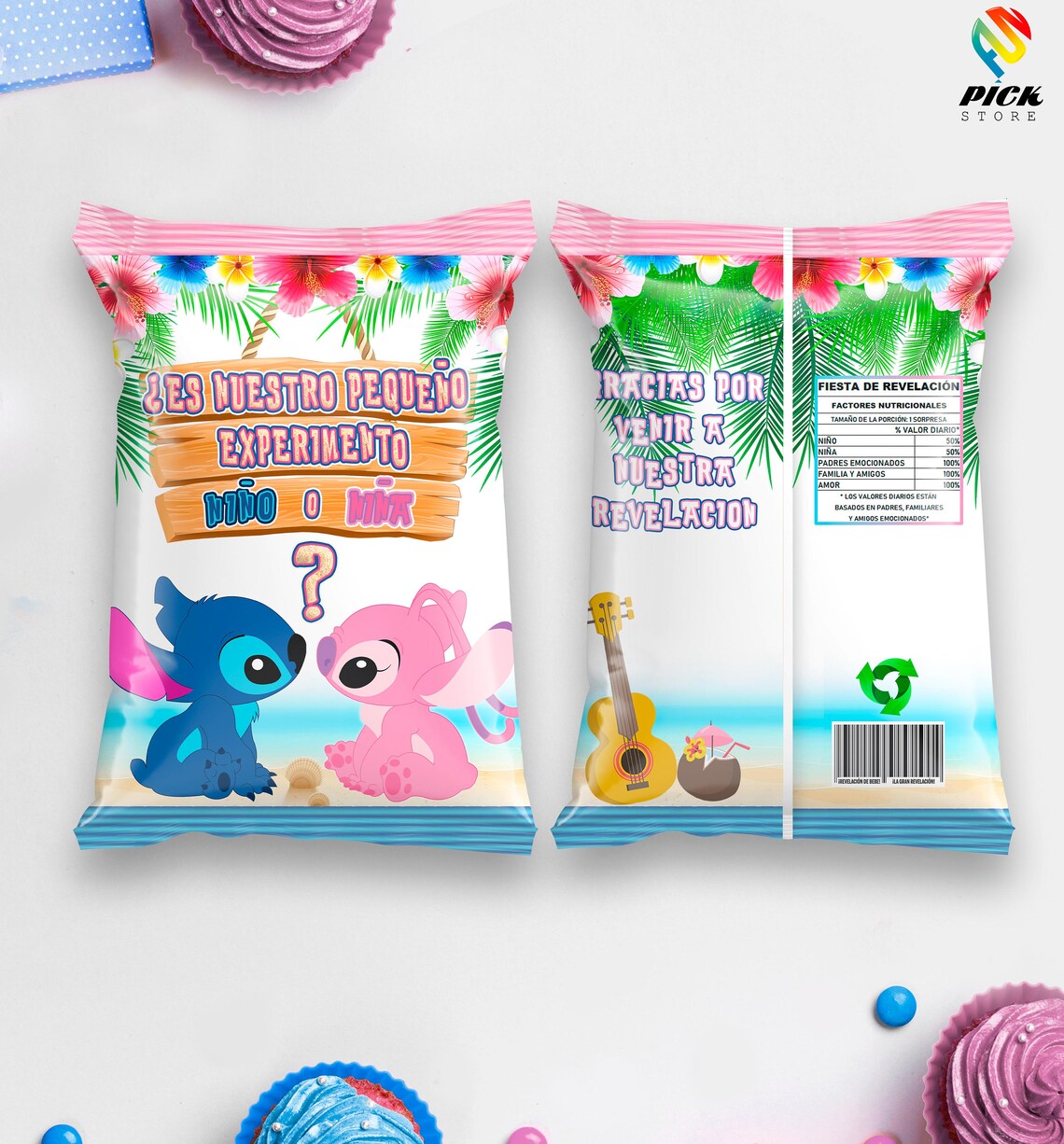 DIGITAL FILE Stitch and Angel Chips Bag Stitch and Angel - Etsy