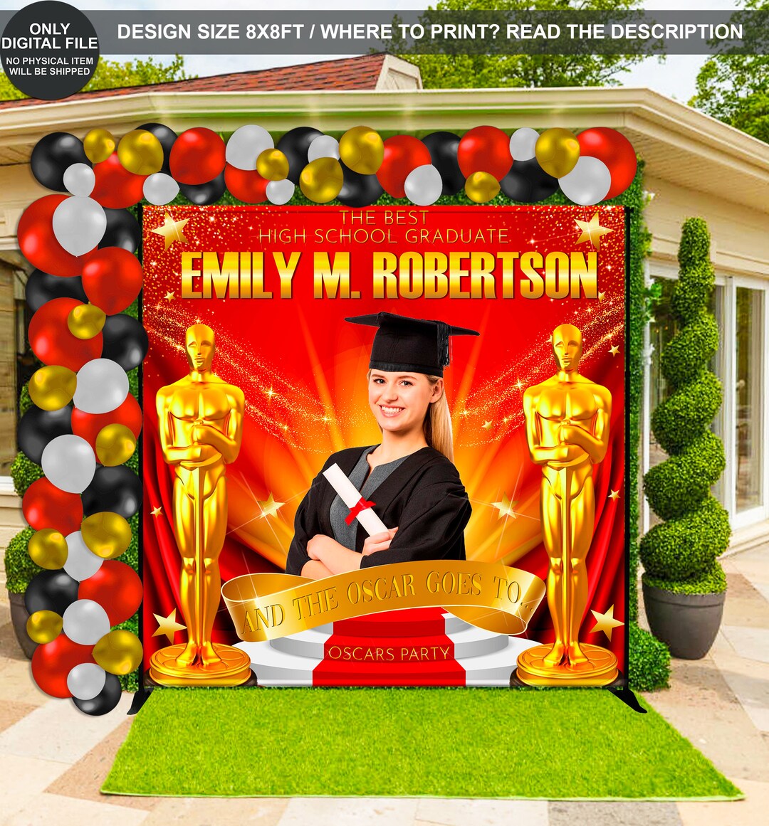 DIGITAL FILE | Red Carpet Backdrop | Red Carpet Banner | Red Carpet ...