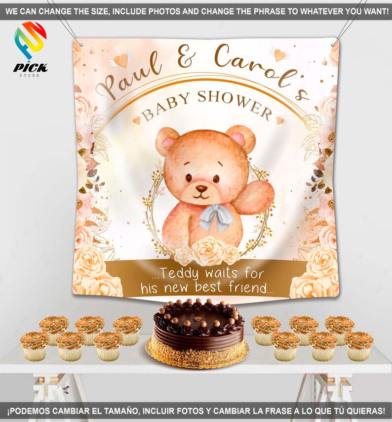 DIGITAL FILE Teddy Bear Backdrop Teddy Bear Banner Teddy - Etsy