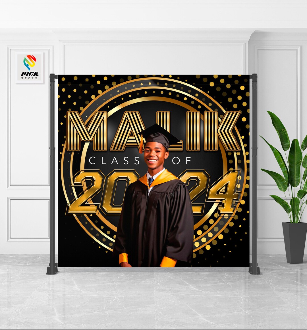 Personalized Graduation Backdrop: Class of 2024, Prom Photo Booth (DYI ...