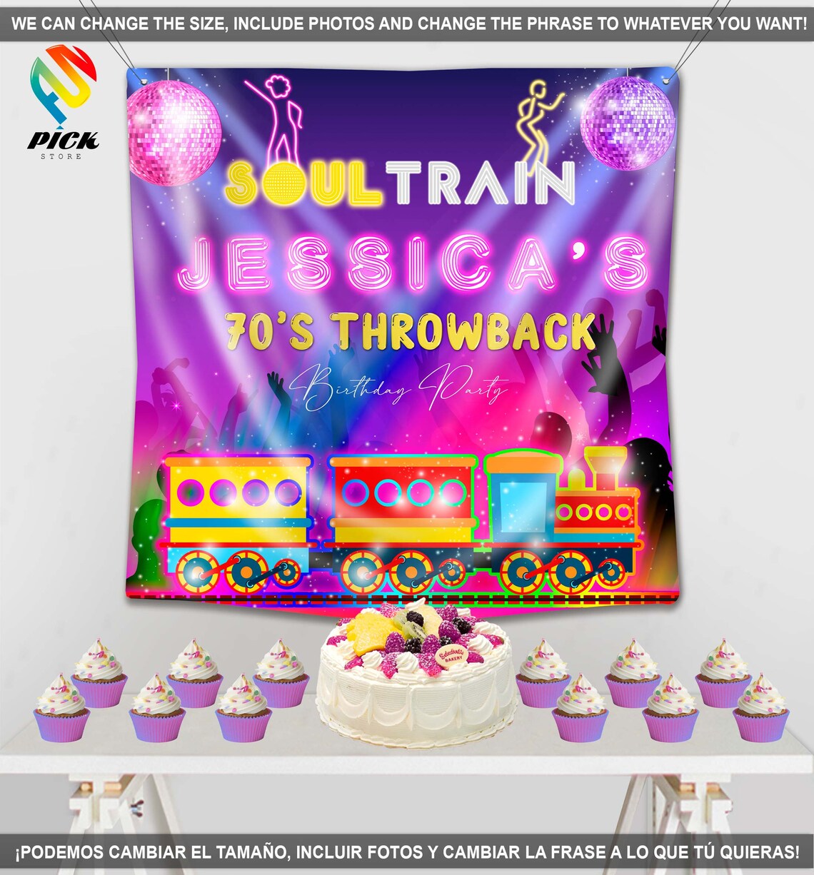 DIGITAL FILE 70's Soul Train Backdrop 70's Soul | Etsy