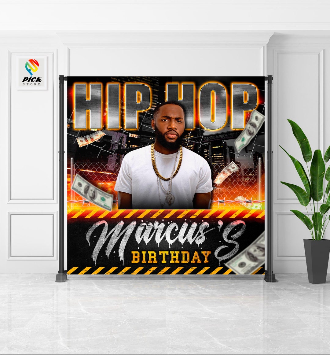 DIGITAL FILE | Hip Hop Backdrop | Hip Hop Banner | Hip Hop Birthday ...