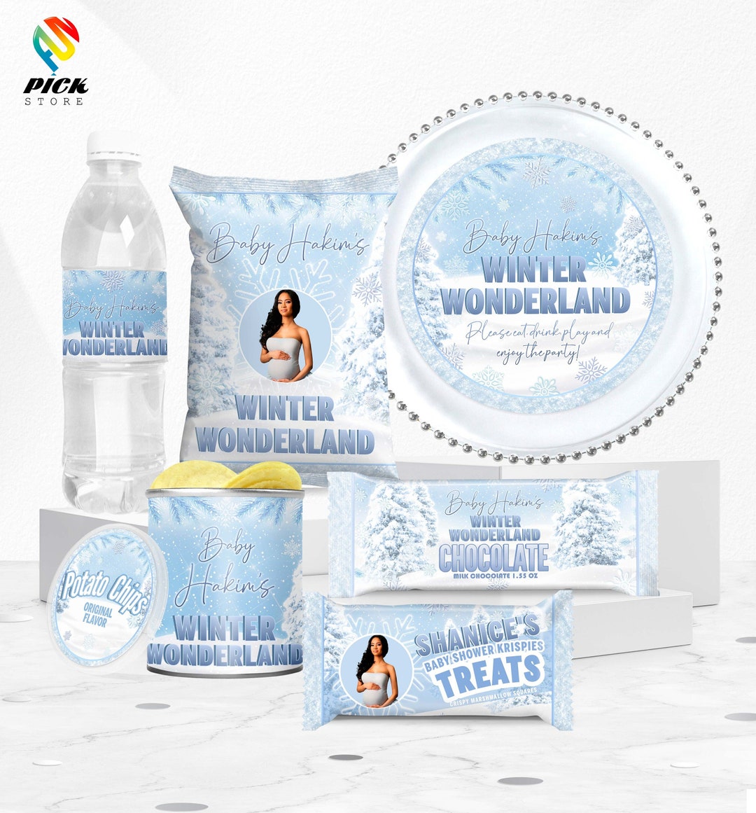 Winter Wonderland Baby Shower Party Bundle (digital File) - Etsy