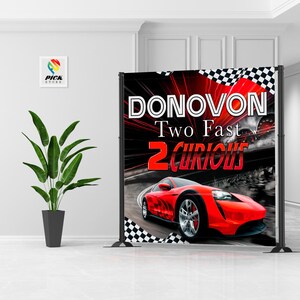 Red Race Car Backdrop | Cars Banner | Racing Cars Party Backdrop | Race ...