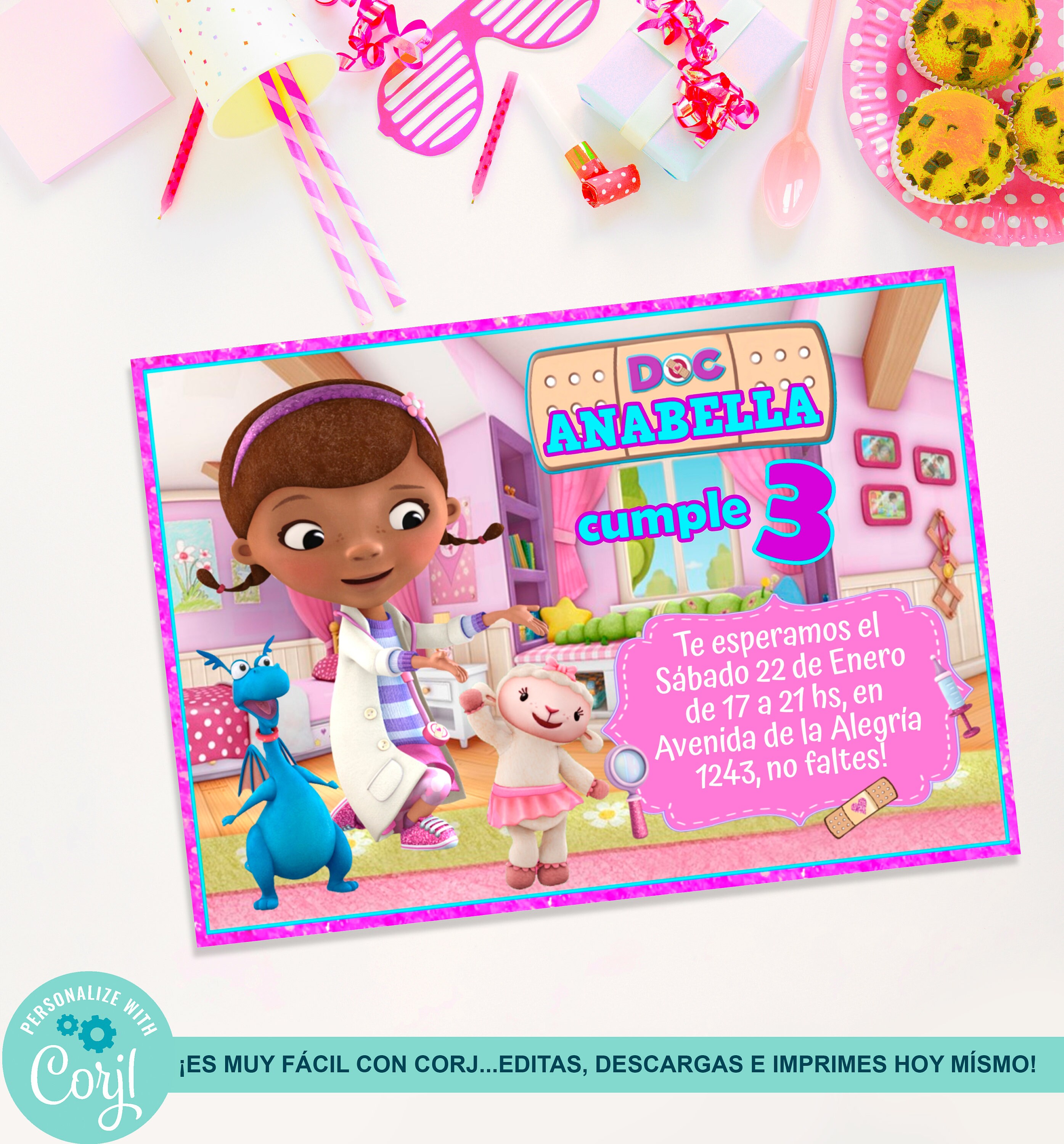 Doc Mcstuffins Invitation Ideas