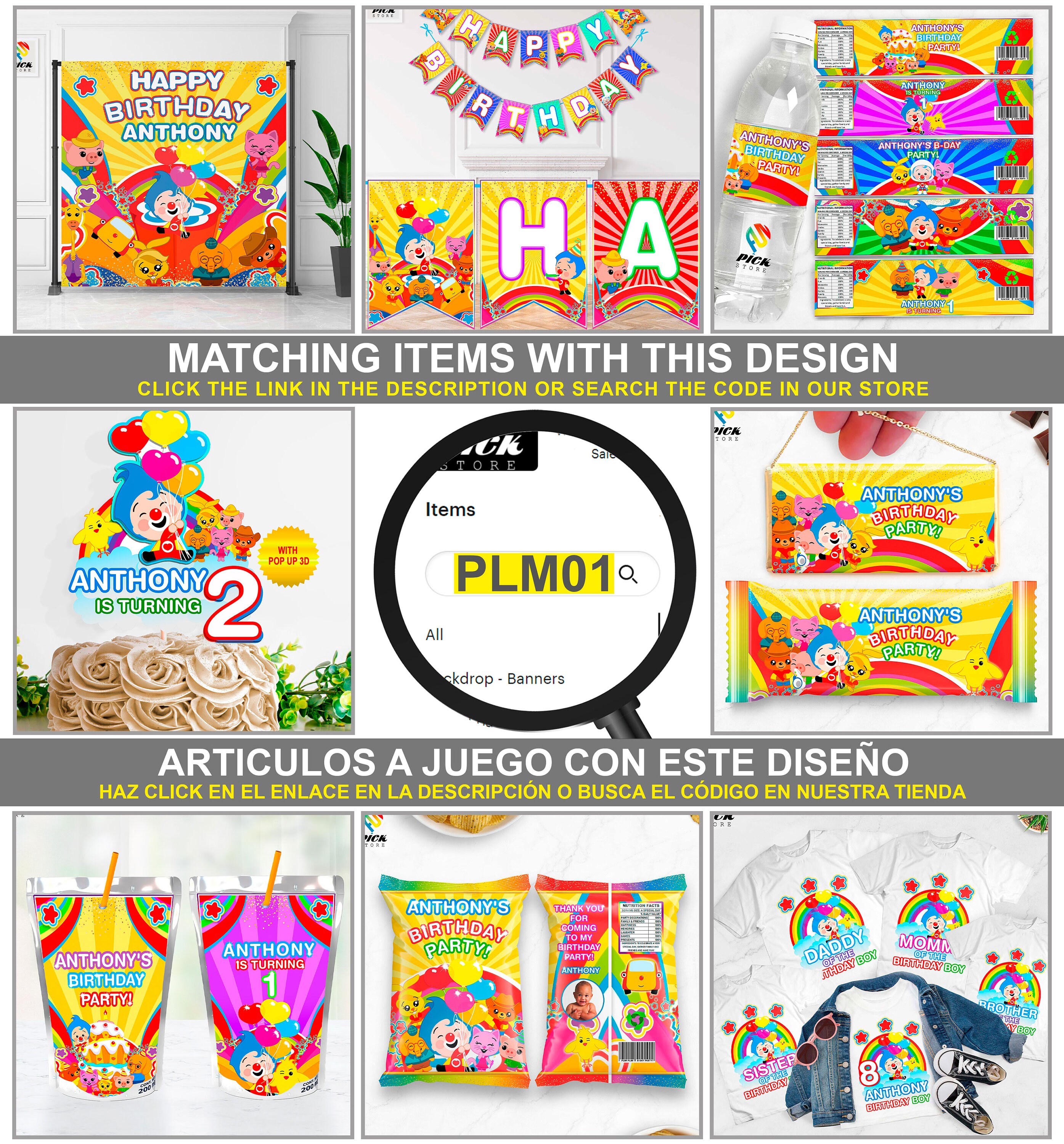 DIGITAL FILE Clown Happy Birthday Banner Clown Pennant - Etsy