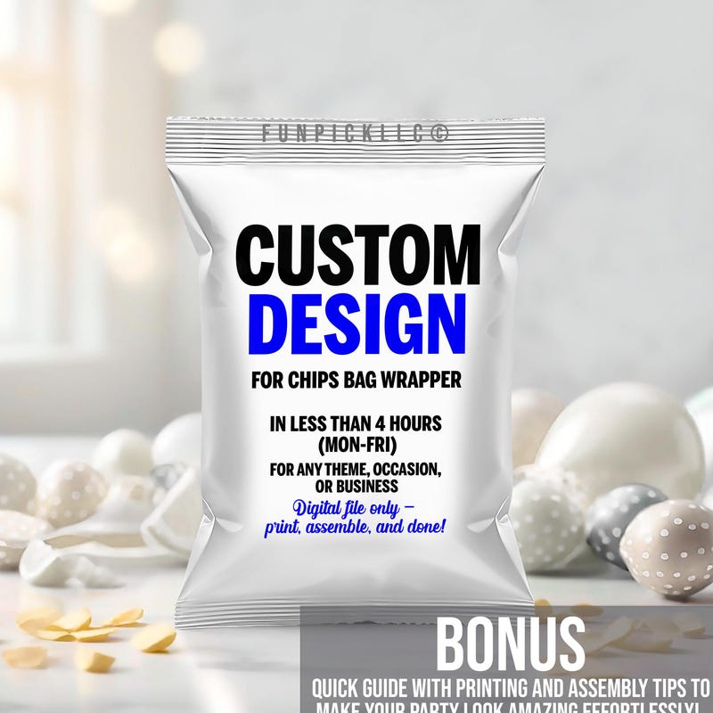 Custom Chip Bags - Etsy