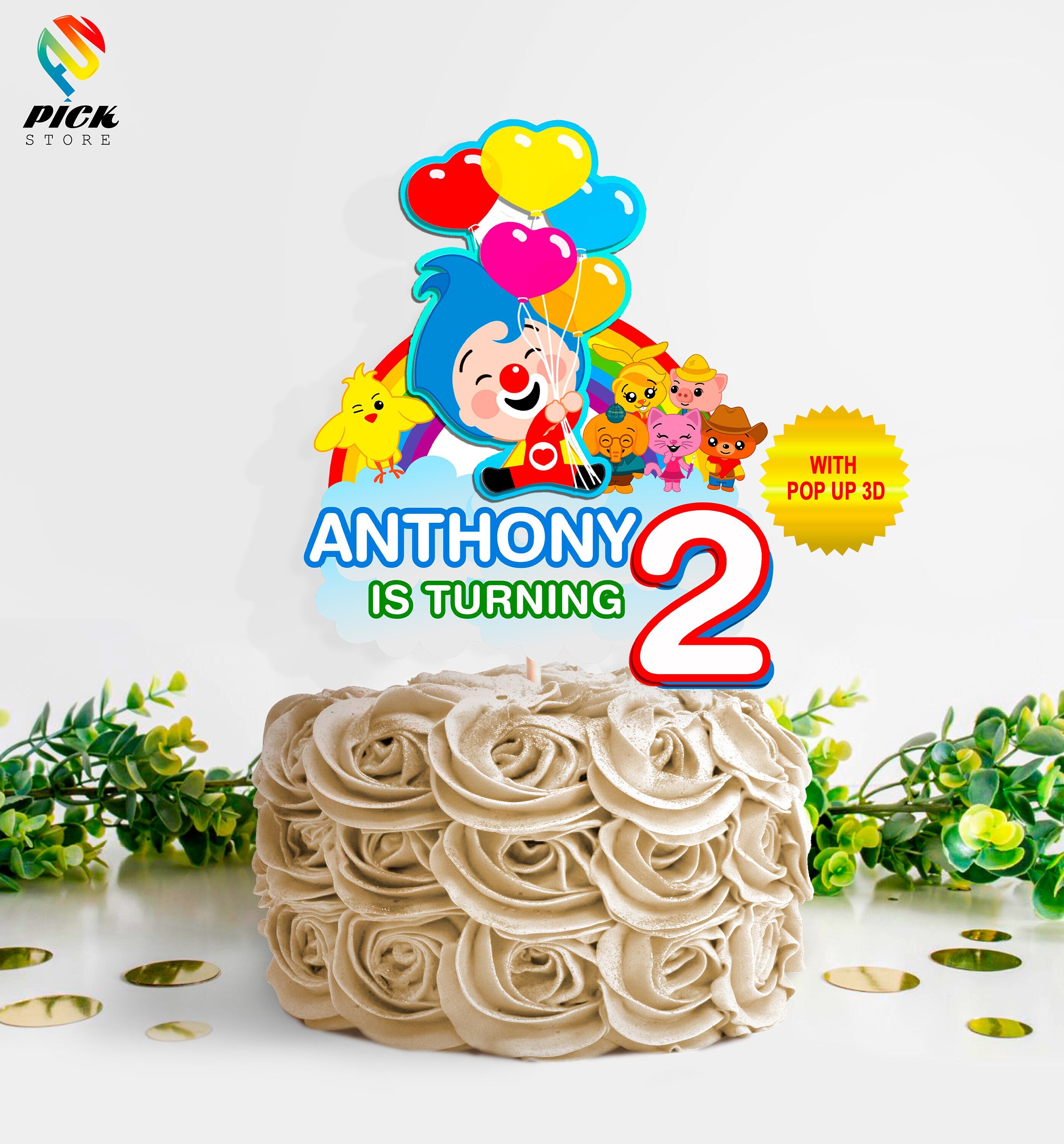 DIGITAL FILE Clown Cake Topper Clown Cake Decoration - Etsy Canada