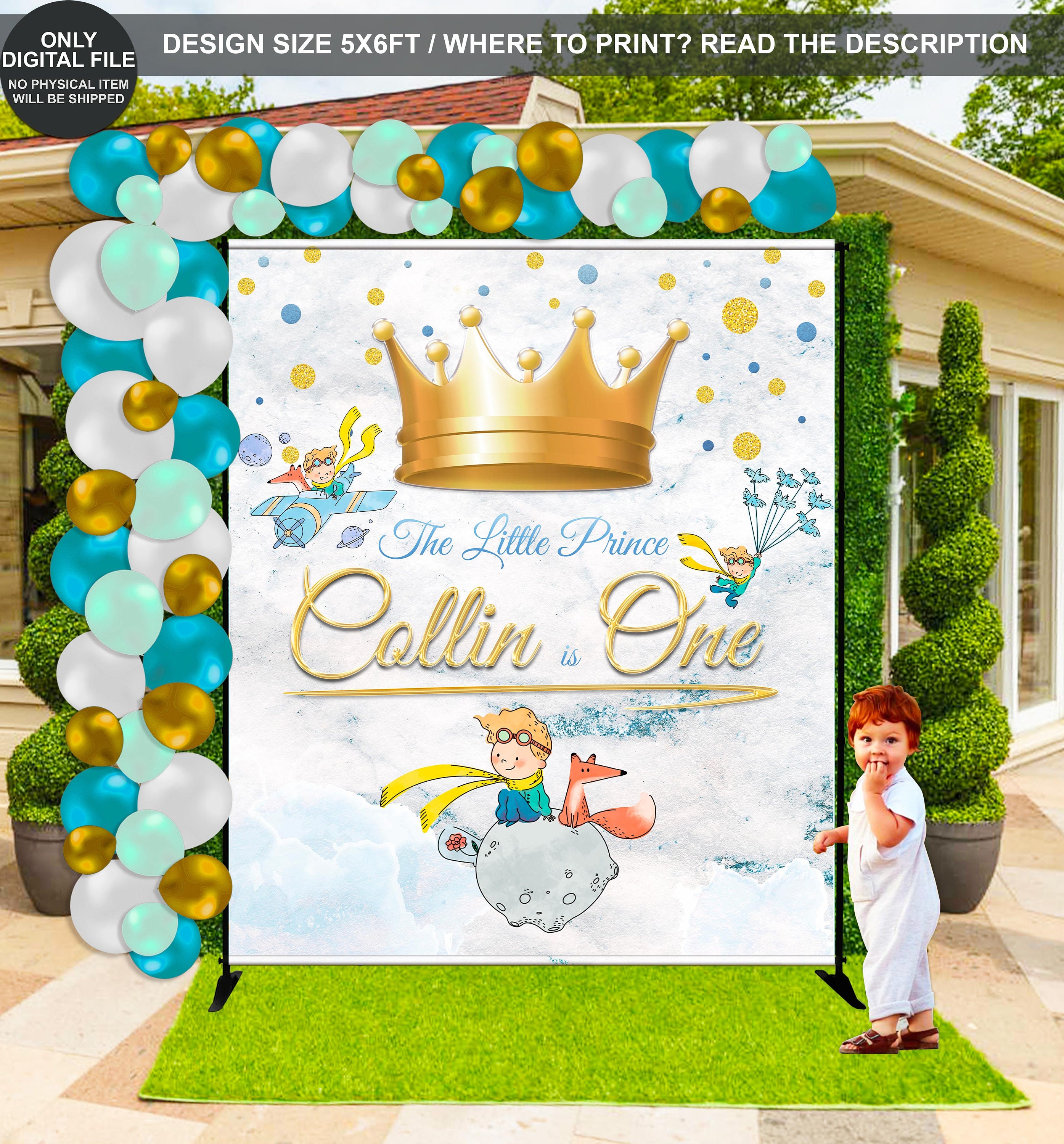 DIGITAL FILE Little Prince Backdrop Little Prince Banner - Etsy