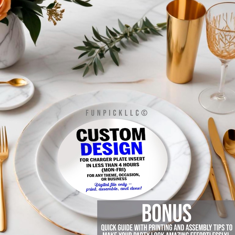 Charger Plates Craft - Etsy