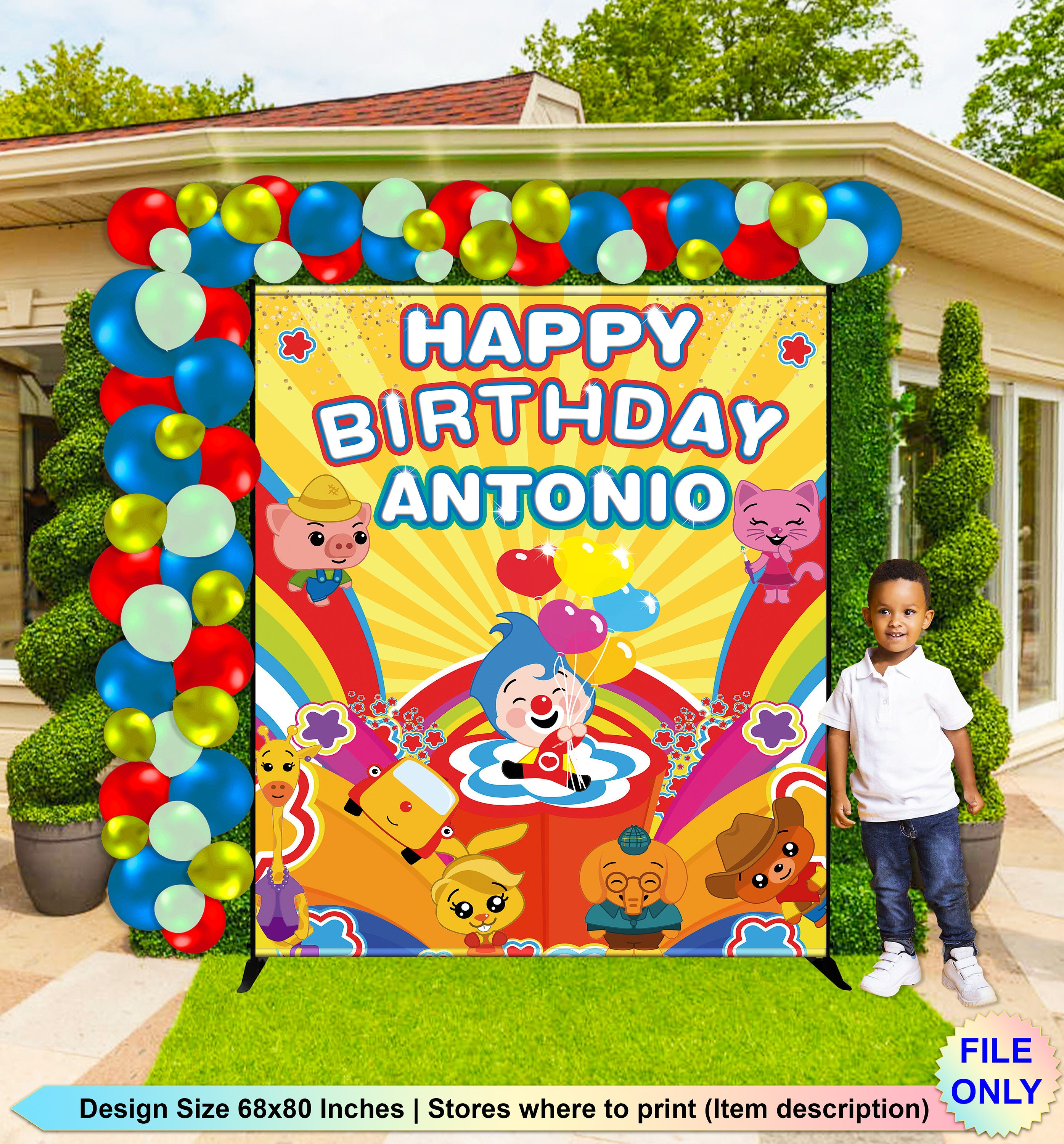 Digital File INSTANT Download Printable Banner Plim Plim Banner Plim ...