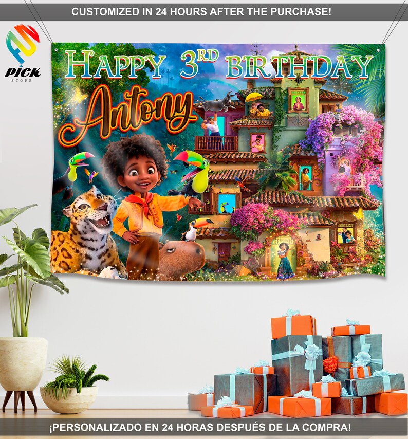 DIGITAL FILE Encanto Backdrop Encanto Banner Encanto | Etsy