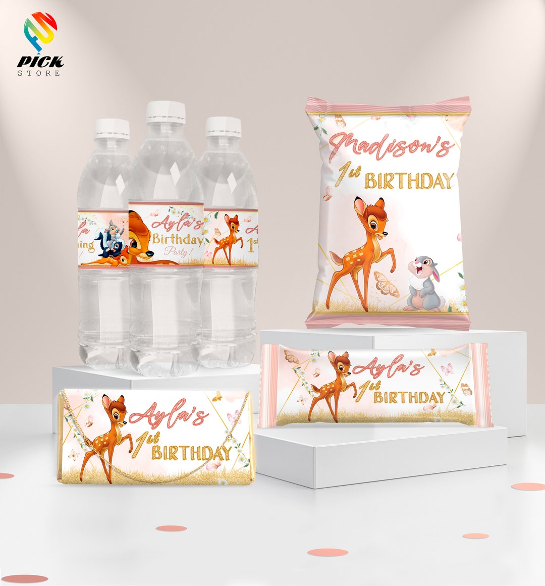 Oh Deer Party Bundle Deer Chips Bag Deer Bottle Labels Deer Candy ...
