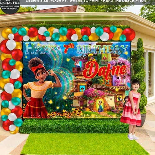 Encanto Isabel Party Banner Backdrop | Etsy
