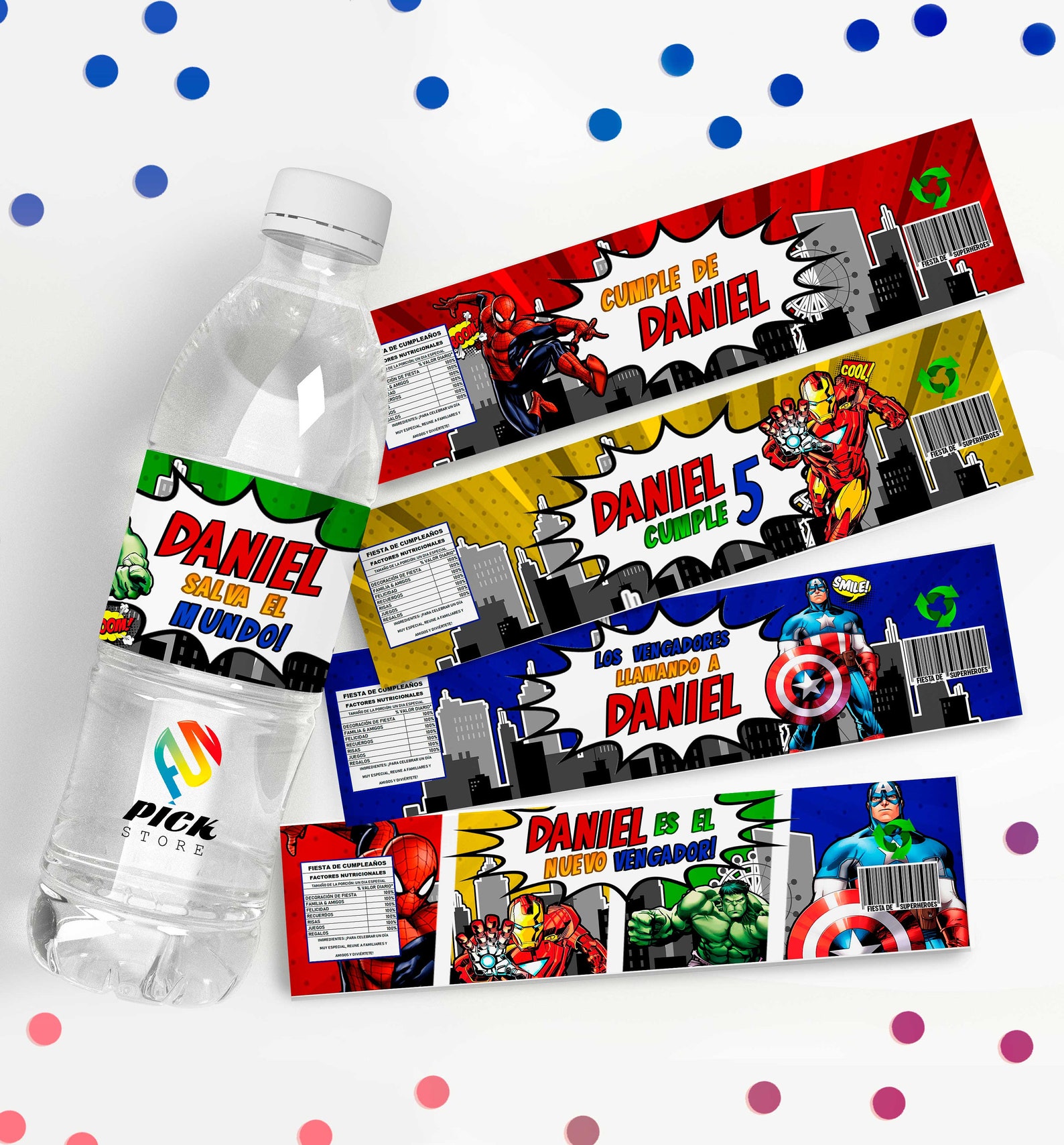 DIGITAL FILE Kids Water Bottle Labels Kids Printable - Etsy