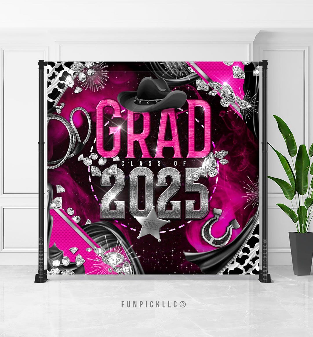 Cowgirl Graduation Banner: Western Prom Backdrop, Class of 2025 ...