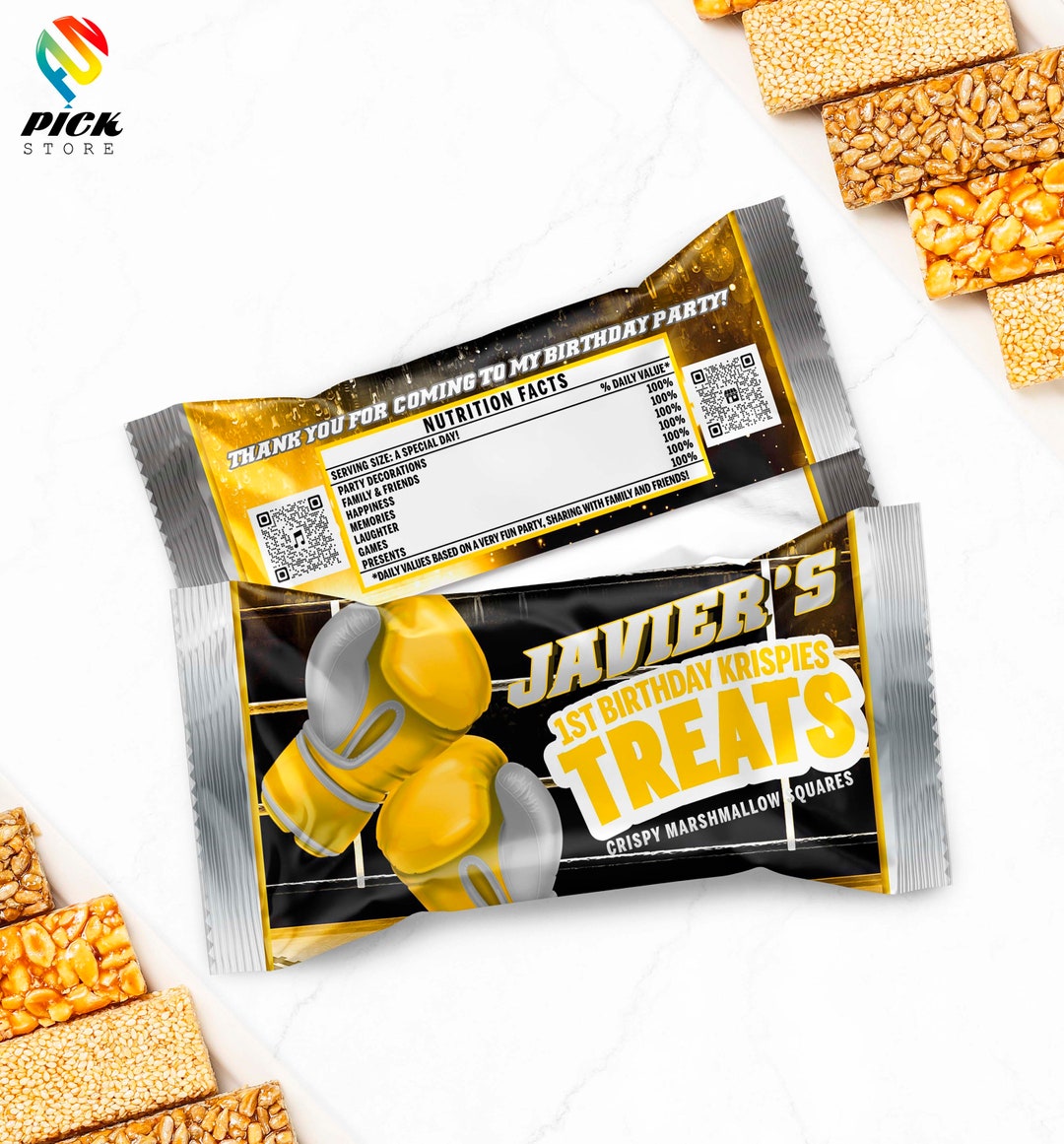 Ring Rice Krispies Wrapper, Boxer Candy Wrapper, Gloves Rice Krispies ...