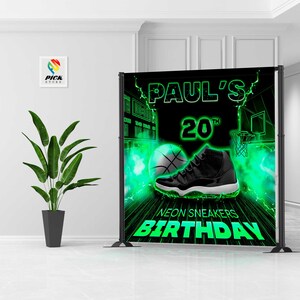 DIGITAL FILE | Sneaker Ball Backdrop | Sneaker Ball Banner | Sneaker ...
