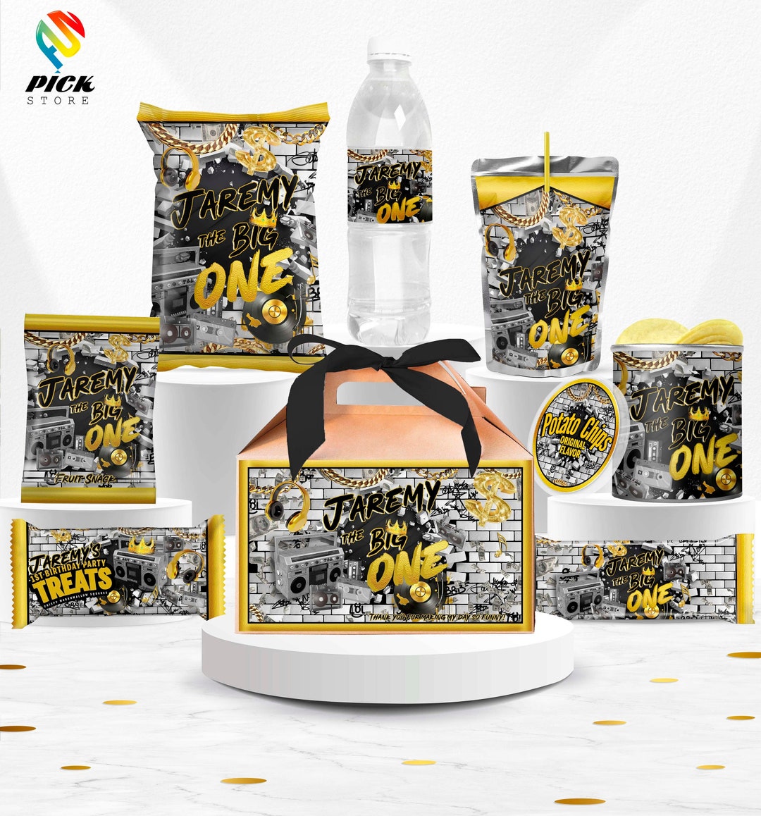 Graffiti Party Bundle: 90's Hip Hop Favors (DIY Digital Download ...