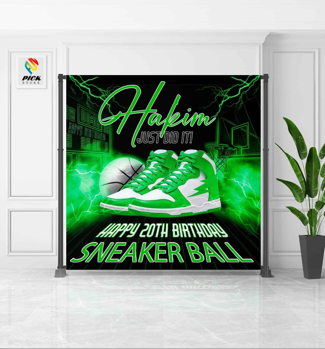 Sneaker Ball Backdrop | Sneaker Banner | Sneaker Party Backdrop ...