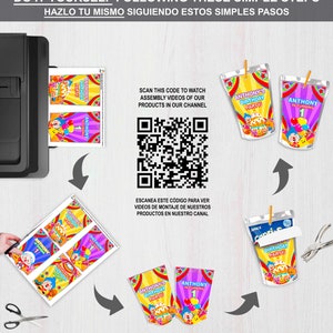 DIGITAL FILE Clown Caprisun Labels Clown Juice Labels Clown Custom ...
