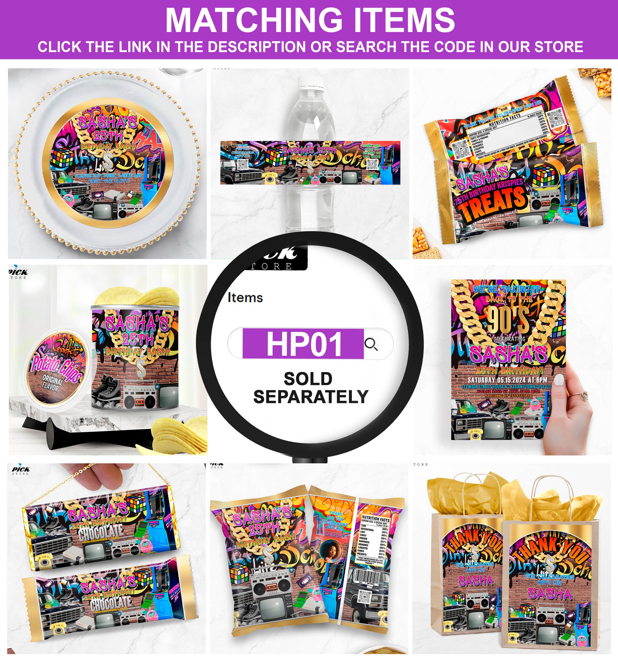 90s Theme Drink Label: Mini Gatorade Bottle Wrapper (DIY Digital File ...