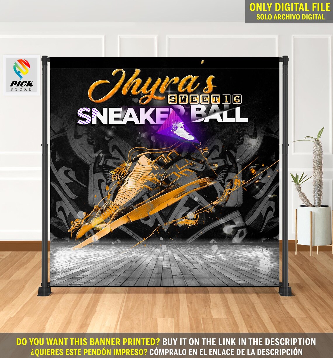 DIGITAL FILE Sneaker Ball Backdrop Sneaker Ball Banner - Etsy