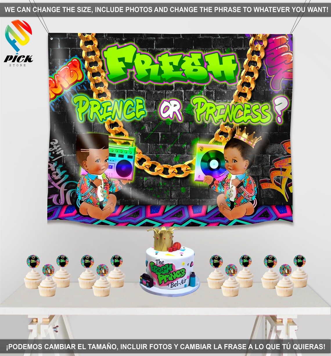 DIGITAL FILE Fresh Babies Backdrop Fresh Prince Banner | Etsy