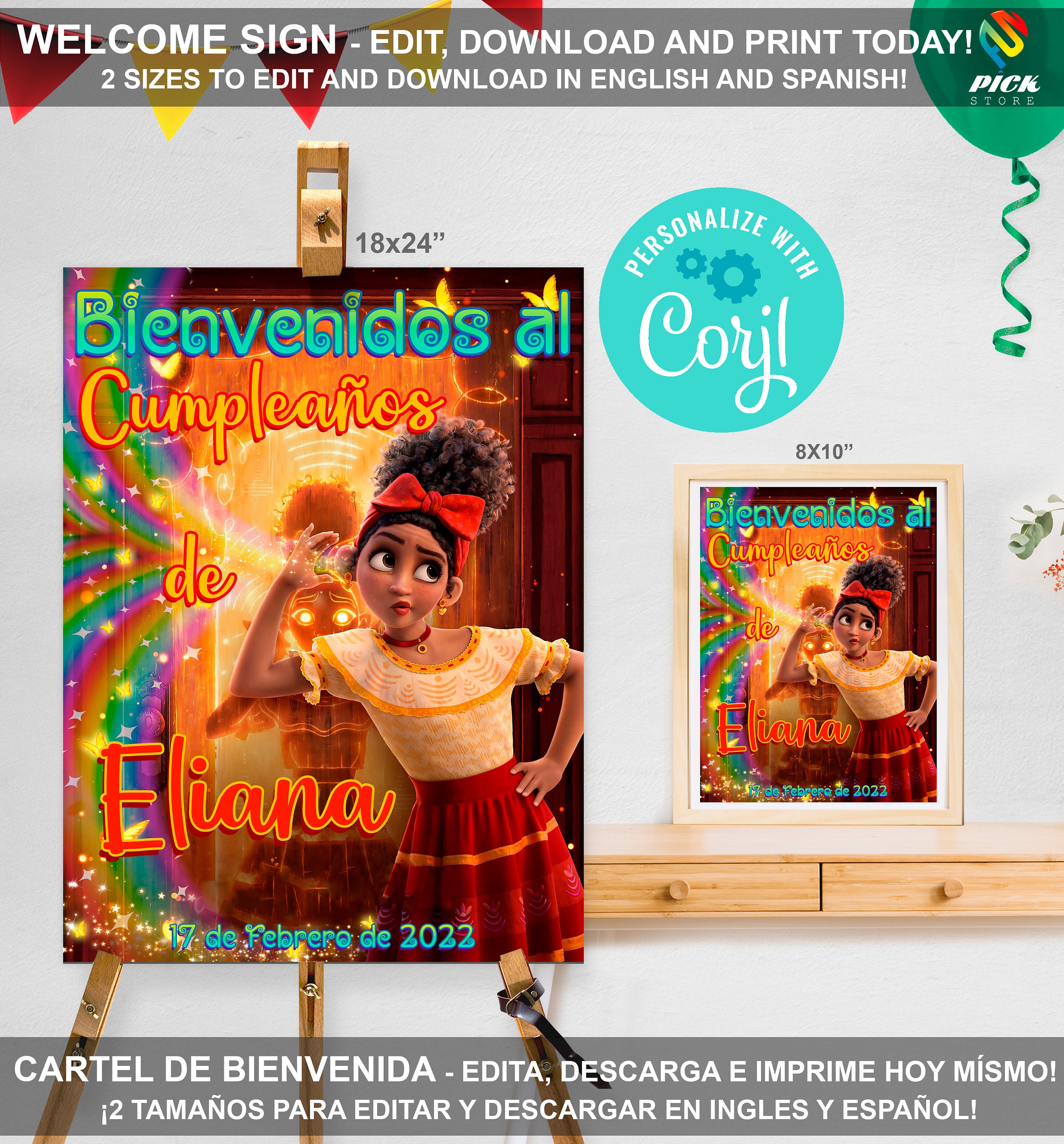 DIGITAL Encanto Welcome Sign Encanto Sign Printable | Etsy