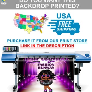 Fashion Show Backdrop | Runway Show Banner | Catwalk Show Party ...