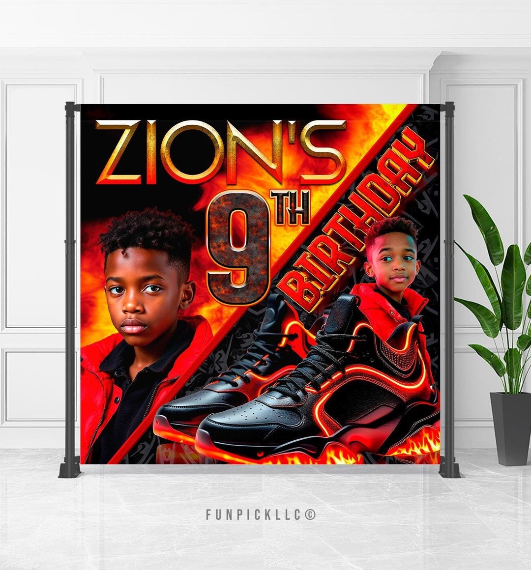 Sneaker Banner, Shoes Backdrop, Sneakerhead Wall Decor, Sneakers Sign ...