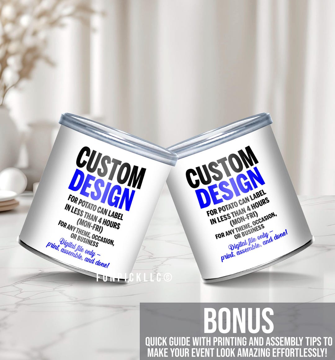 Custom Potato Chip Label Design, Personalized Chips Label, Custom Theme ...