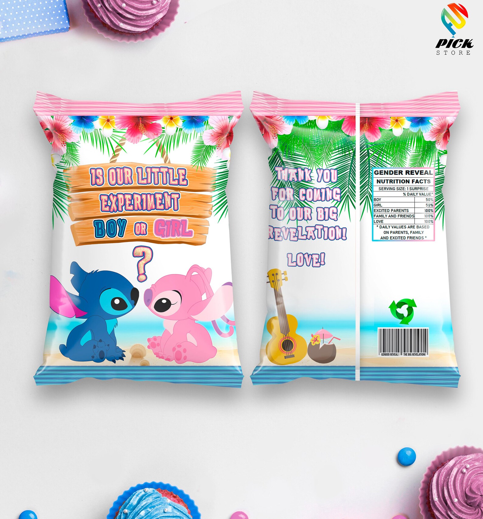 DIGITAL FILE Stitch and Angel Chips Bag Stitch and Angel - Etsy