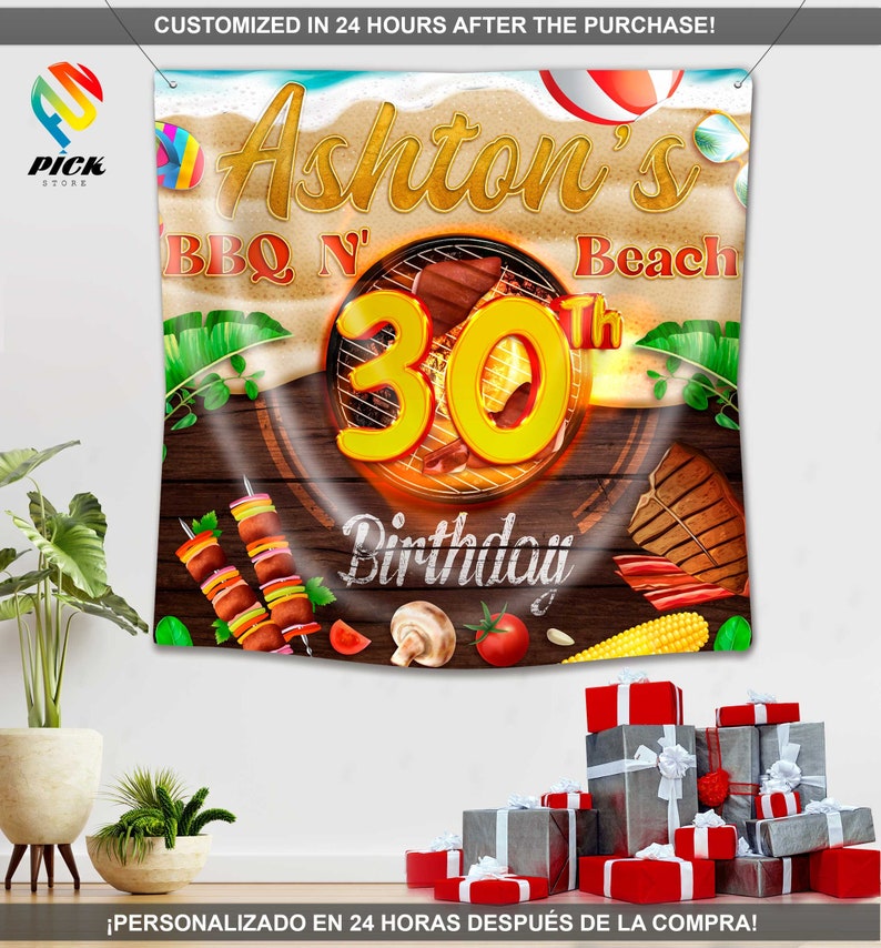 DIGITAL FILE Summer Bbq Backdrop Summer Bbq Banner - Etsy