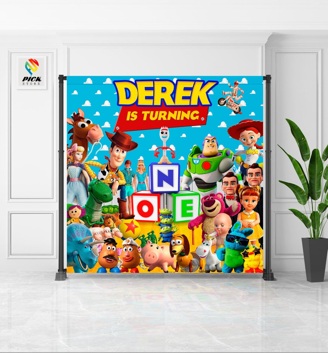 DIGITAL FILE Toy Story Backdrop Buzz Lightyear Banner - Etsy
