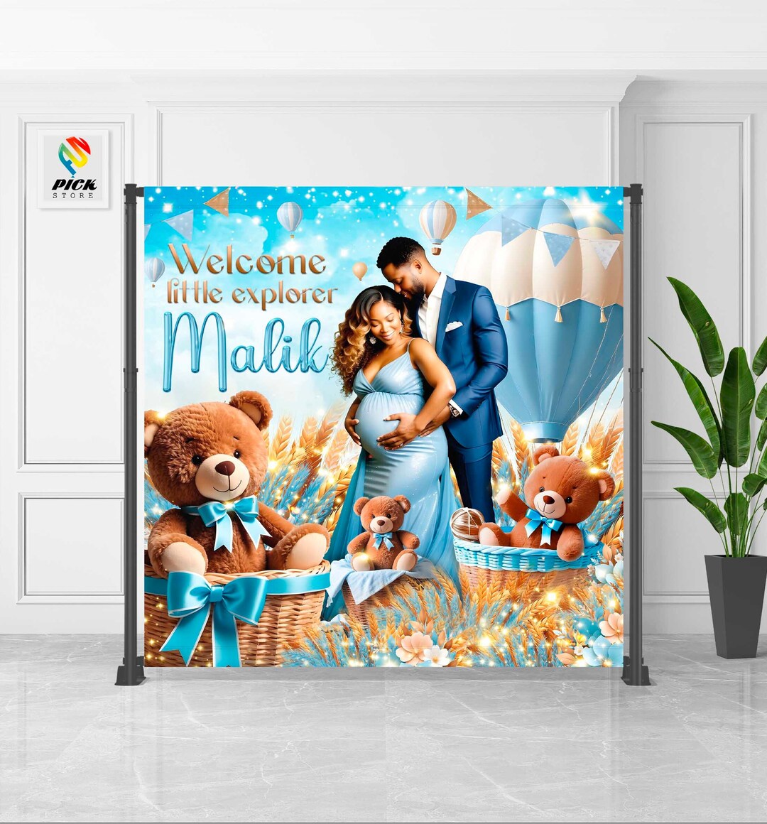 Teddy Bear Banner, Teddy Bear Backdrop, Teddy Bear Wall Decor, Bearly ...