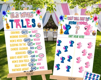 Stitch Angel Gender Reveal - Etsy UK