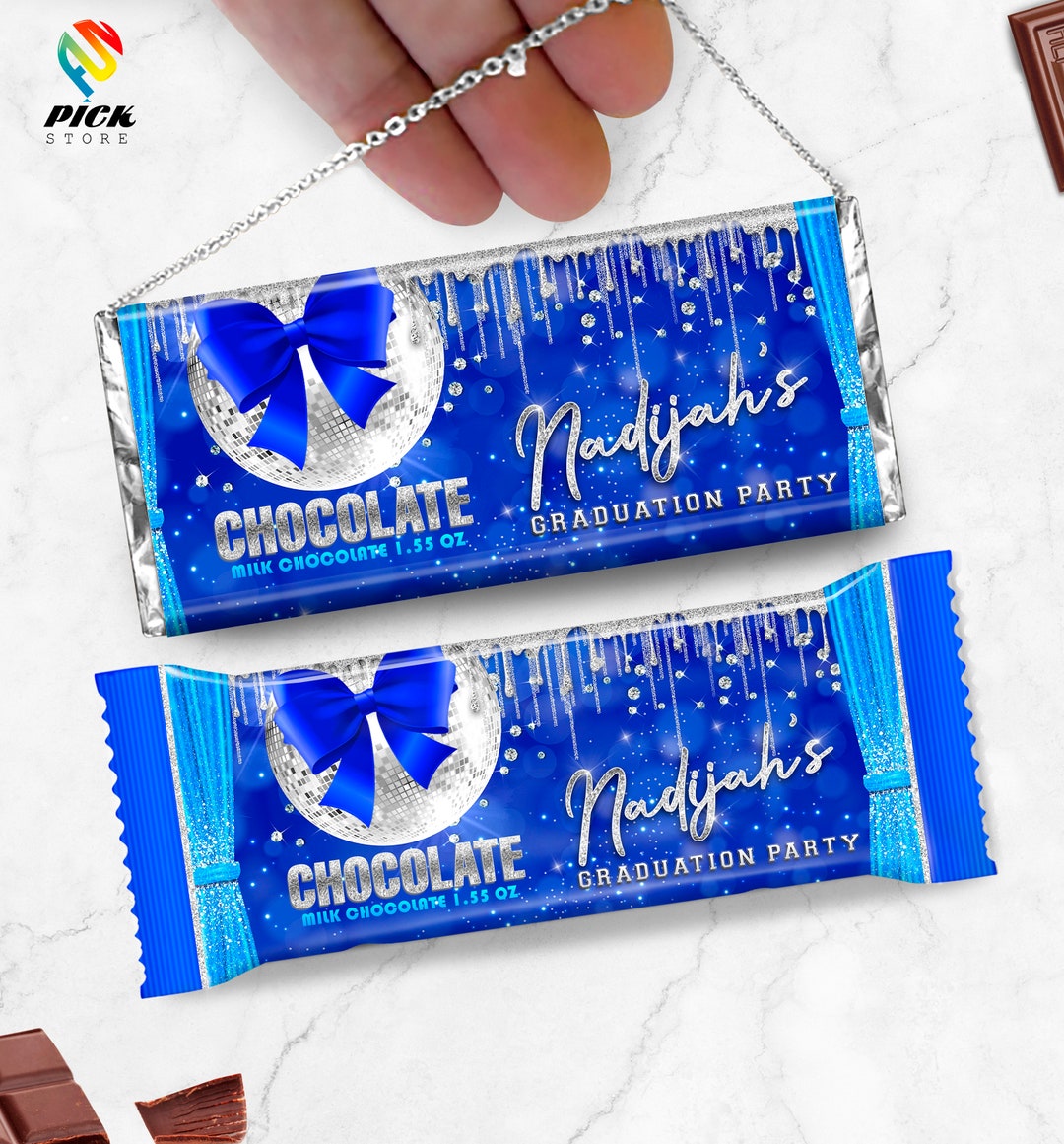 Graduation Candy Wrapper Prom Send off Chocolate Bar Prom Chocolate ...