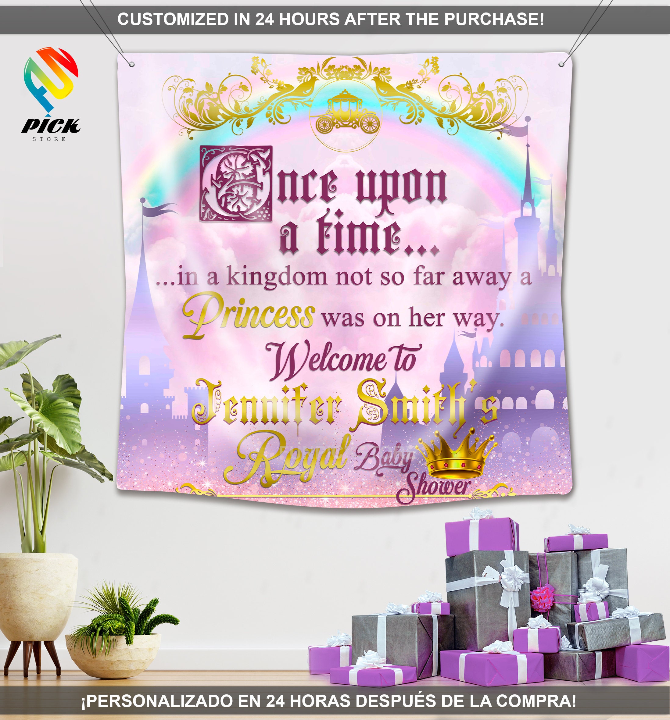 DIGITAL FILE Once Upon a Time Backdrop Once Upon a Time - Etsy