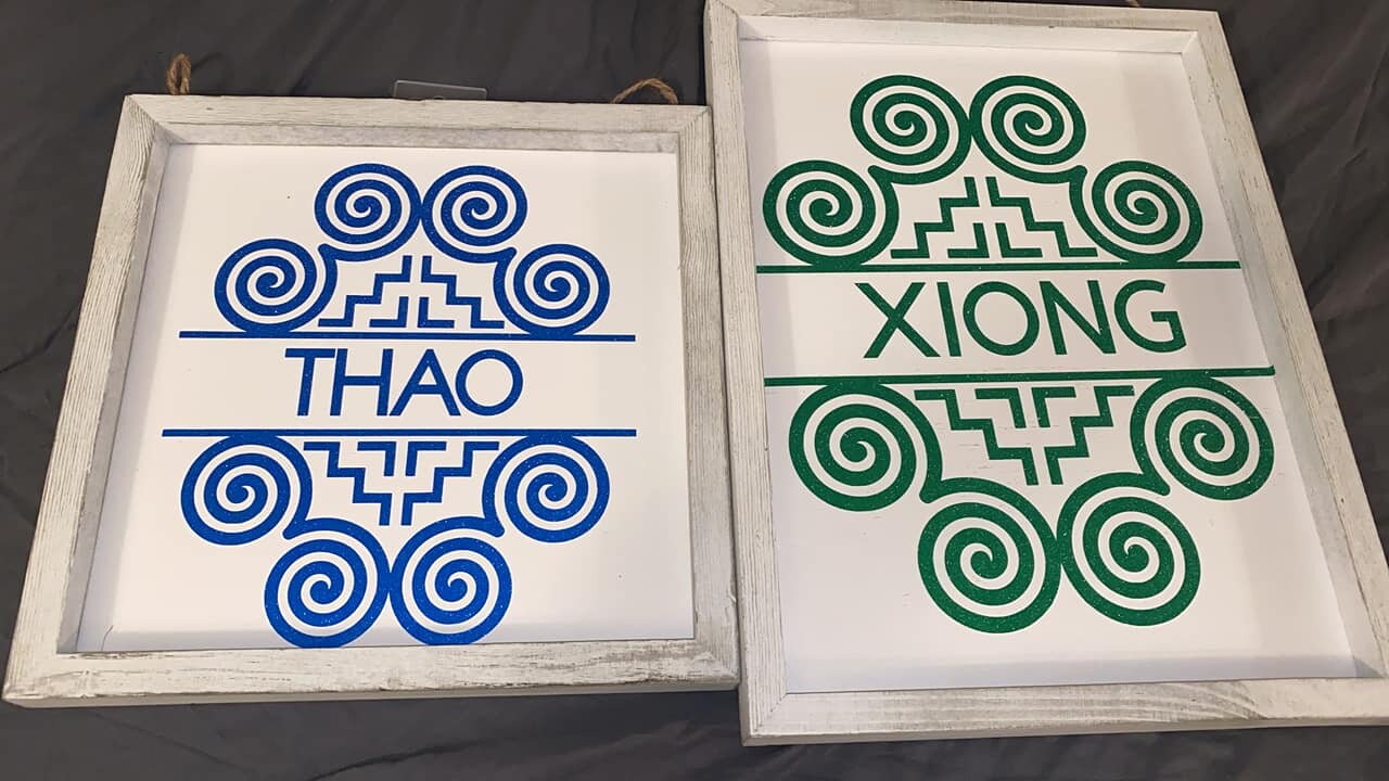 Hmong Inspired Wood Frame - Etsy