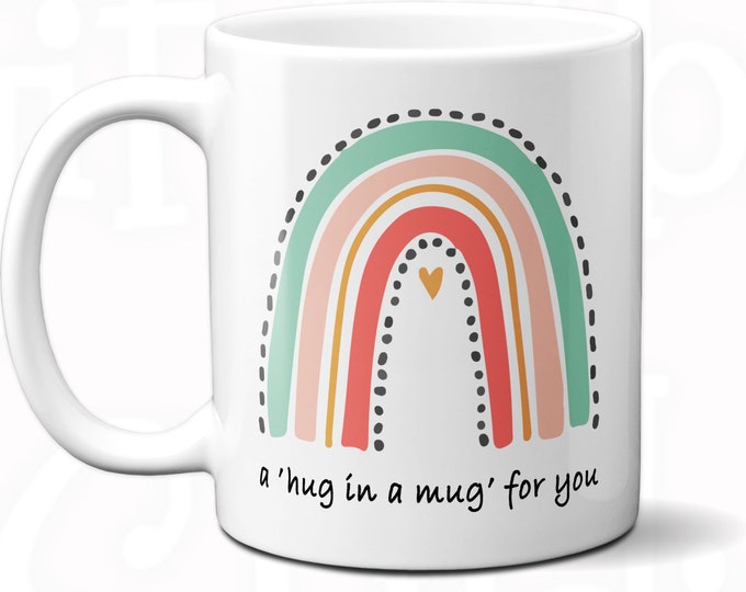 Hug in A Mug, Sending A Hug in A Mug, Get Well Friend Gift, Thinking of ...