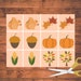 Fall Memory Game - Memory Game - Printable Game - Memory Matching Game ...